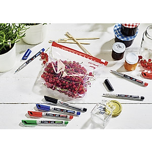 STABILO - Permanent Marker - Write-4-All - Medium - Pack of 4 - Blue, Red, Green, Black