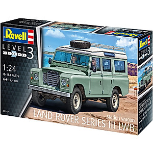 Revell RV07047 1:24 - Land Rover Series III Plastic Model kit 1/24, Multicolor