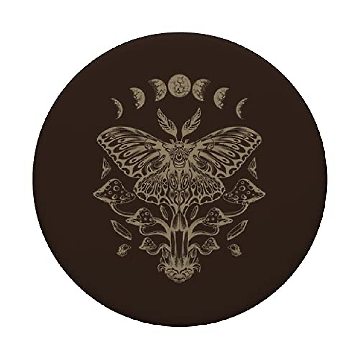Butterfly Grunge Fairycore Aesthetic Luna Moth Mushrooms Y2K PopSockets Swappable PopGrip