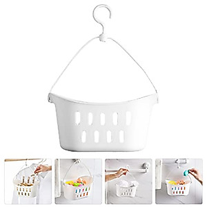 iplusmile Shower Caddy Hanging Hanging Plastic Storage Basket Shower Caddy Basket Laundry Organizer Container Trolley Basket for Organizing Bathroom Kitchen Dorm Room Shower Caddy Portable