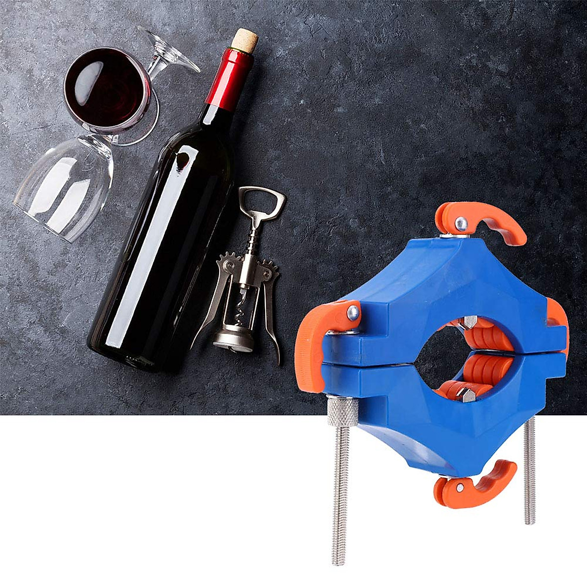 Double Blade Bottle Cutter, Cemented Carbide Wheel Glass Cutting Tool DIY Machine for Cut 2-8mm Thickness of Glass Bottle with Steel Holder