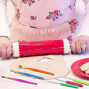 14 Pieces Cookie Tools Decorating Kit Cake Decorating Brush Scribe Tool Sugar Stir Needle Baking Tweezers for Sprinkles Elbow and Straight Tweezers Decorating Supplies for Cookie Cake Fondant