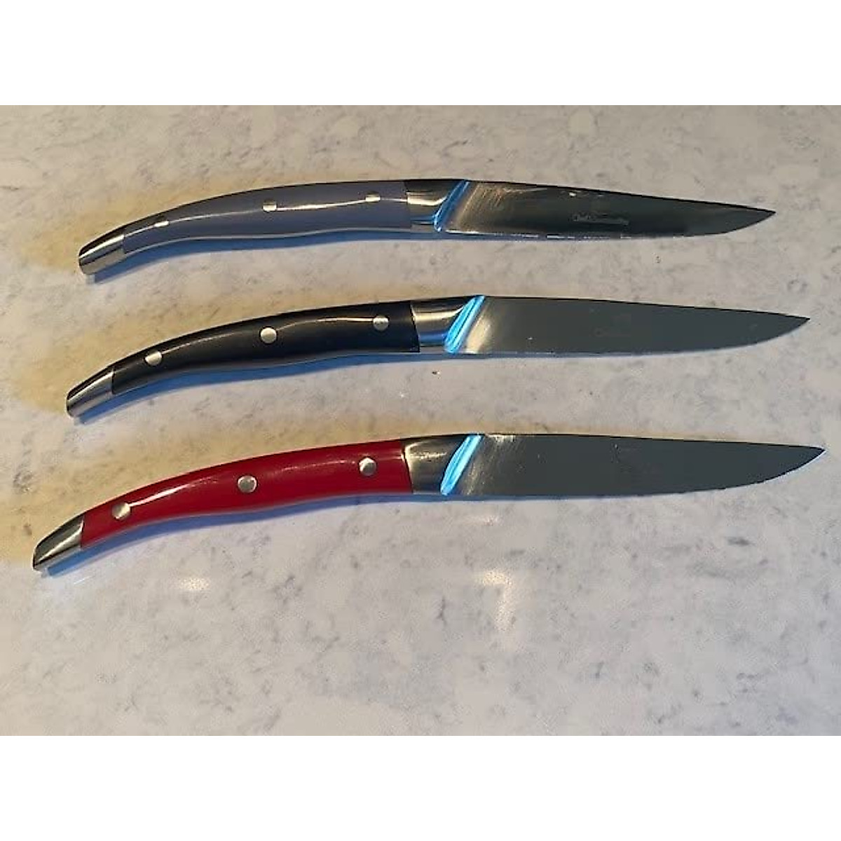 Arc Cardinal Chef & Sommelier Imperial Steak Knife, Made in USA, 9 5/8-Inch, Grey, Set of 12