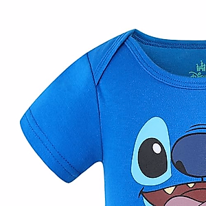 Disney Lilo and Stitch Baby Boys’ Bodysuit Costume and Cap for Newborn and Infant – Blue
