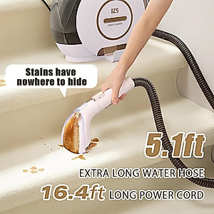 IZS Carpet Cleaner Pro, Spot Cleaner For Carpet/Couch & Upholstery, 14kpa Powerful Suction Carpet Shampooer With Deep Cleaning, 68 Oz Capacity Spot Remover Cleaner For Car, Pet Stains, Furniture, M610