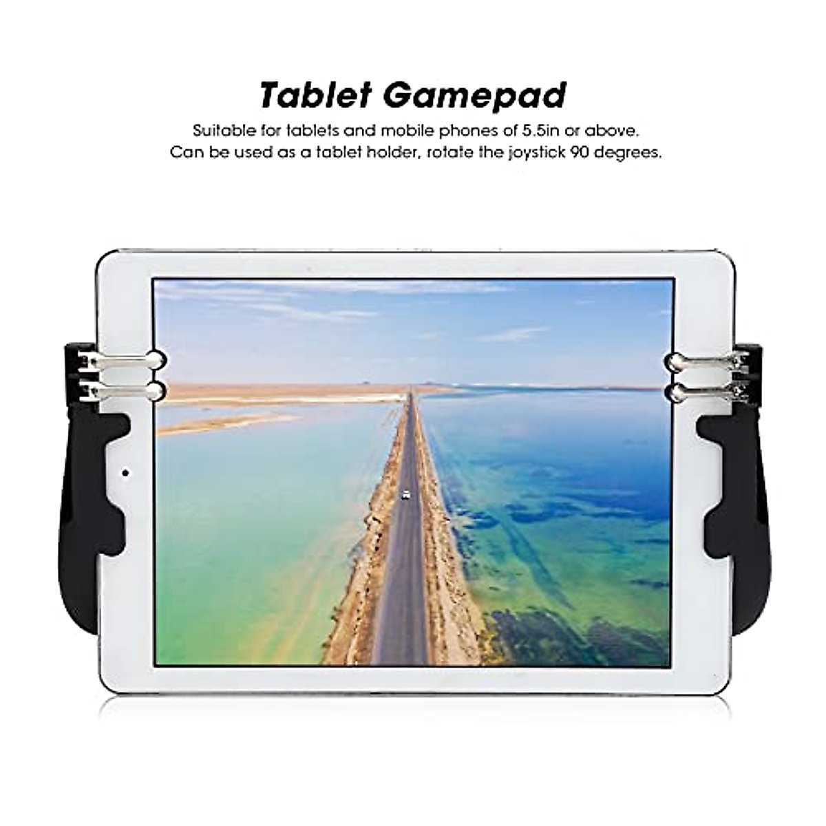 WESE 1 Pair Gamepad, 90 Degrees Rotat Joystick Tablet Game Controller Comfortable Hands Feeling for Tablets and Phones of 5.5in or Larger