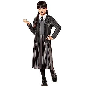 Spirit Halloween Kids Wednesday Addams Dress Costume - M | Officially licensed | Nevermore Academy Uniform| Wednesday Outfit