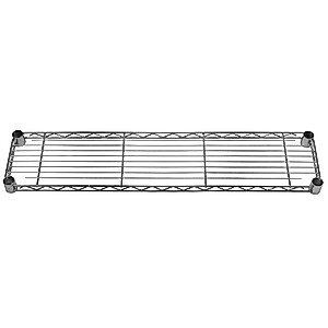 Shelving Inc. 8" d x 36" w Chrome Wire Shelving with 1 Tier Shelf, Weight Capacity 800lbs Per Shelf