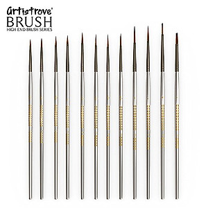 The Official Paint by Numbers Brush by Artistrove - 12 Amazing Fine Detailing Paint Brushs for Adults with a Need for Precision, Get Your Set of The Master Class Brushes to Perfect Your Passion!