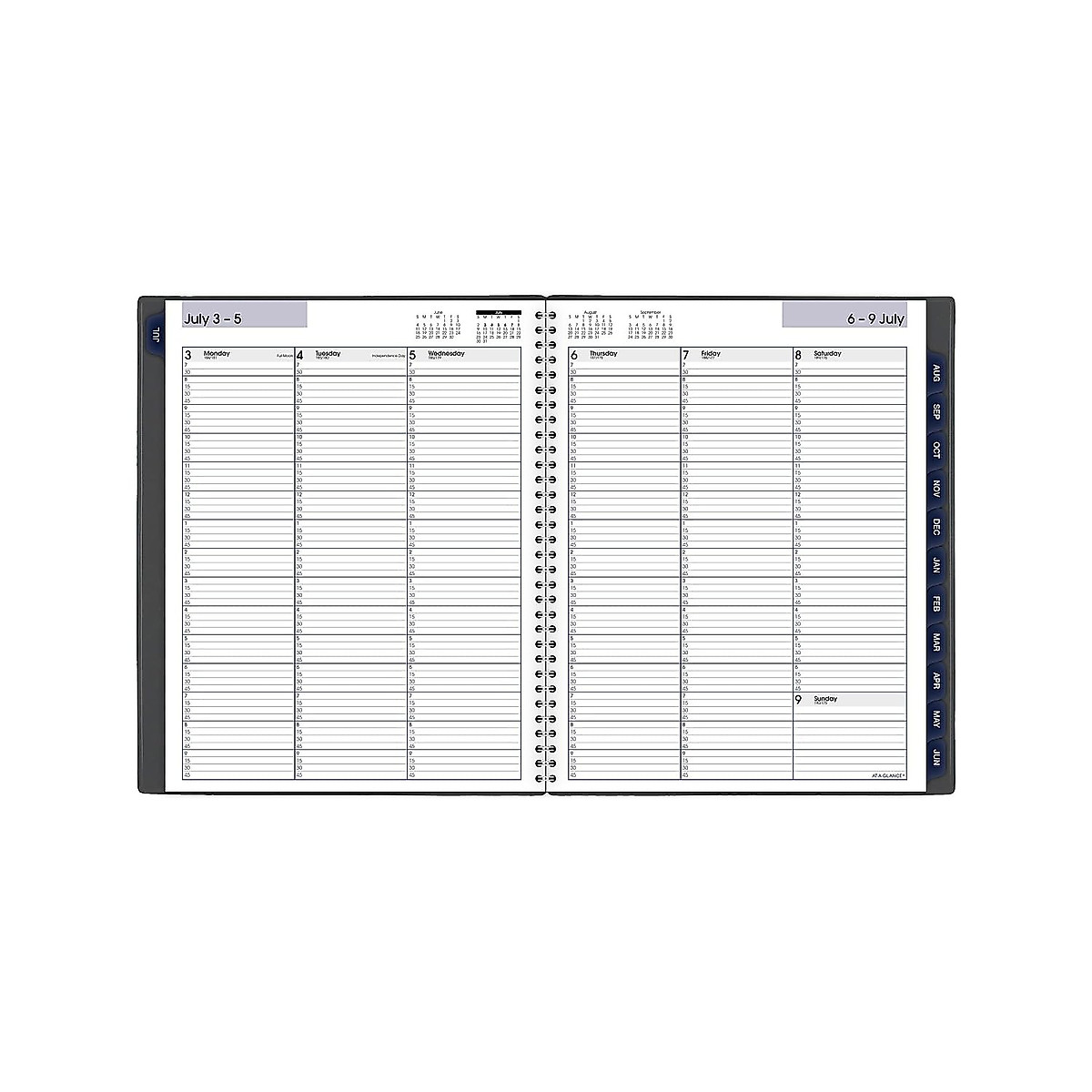 AT-A-GLANCE 2023-2024 Planner, Weekly & Monthly Academic Appointment Book, 8-1/2" x 11", Large, DayMinder, Charcoal (AYC52045)(July 2023-June 2024)