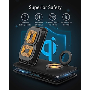 Anker Wireless Charging Station for Apple, PowerWave 3-in-1 Qi-Certified Stand for iPhone 14 Series, AirPods Pro, Apple Watch Series 1-6 (Watch Charging Cable & QC Adapter Not Included)