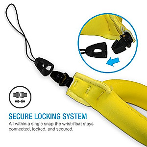 Waterproof Camera Float , Waterproof Float Strap for Underwater Camera and Waterproof Life Pouch Case - Universal Floating Wristband/Hand Grip Lanyard Works with GoPro, Nikon, Canon, Sony,Pentax,Camco