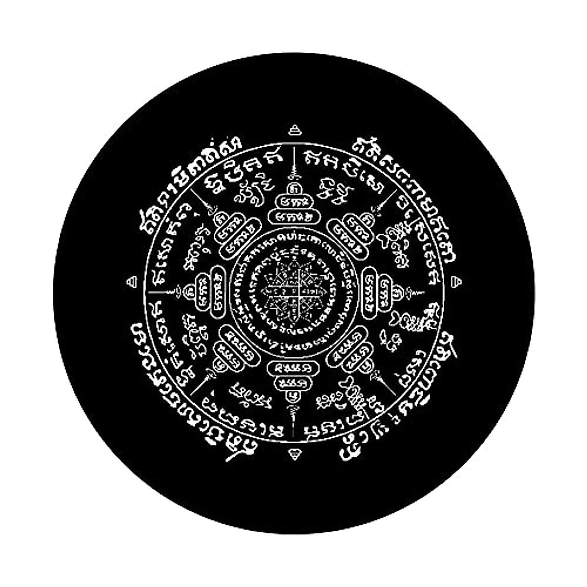 Sak Yant Thai Paed Tidt Tattoo Eight Direction Thailand PopSockets Swappable PopGrip