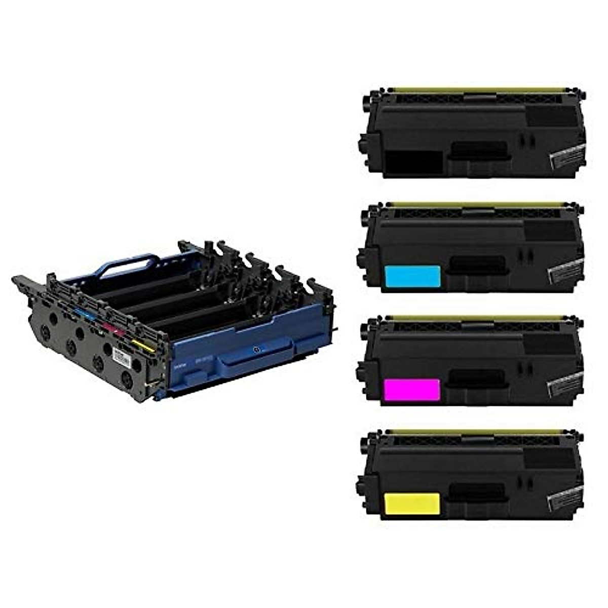 SuppliesMAX Compatible Replacement for Brother HL-L9200/L9300/MFC-L9550/L9950CDWT Drum/High Yield Toner Value Combo Pack (1-Drum Unit/4-Toners) (DR-331CL/TN-339BCMYVB)