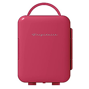 CURTIS EFMIS129-RED Frigidaire Retro Mini Compact Beverage Refrigerator, for Keeping Office Lunch Cool (RED) 1 gallon.