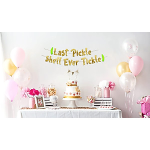 Bachelorette Party Decoration, Last Pickle She‘ll Ever Tickle Banner, Bachelorette Party Favors Bachelor Party Supplies Bridal Shower Wedding Party Decorations