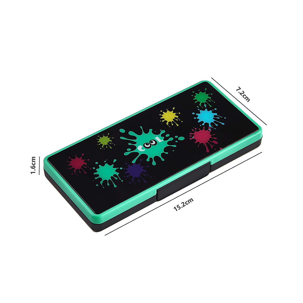 IINE Game Card Case for Nintendo Switch Game Card or Micro SD Cards, with 16 Game Card Slots, 2 Micro SD Card Slots Shockproof Water Resistant Card Holder Carrying Storage Box (Black)