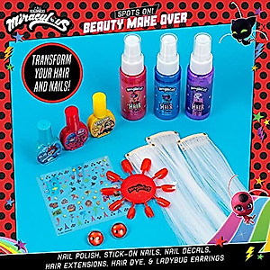 Miraculous Spots On Beauty Makeover Beauty Studio for Kids, Create Your Own Hair Art & Manicure Kit, Great for Girls Sleepover & Birthday Party, Fashion Party Ideas, Nail Art for Kids Ages 6, 7, 8, 9