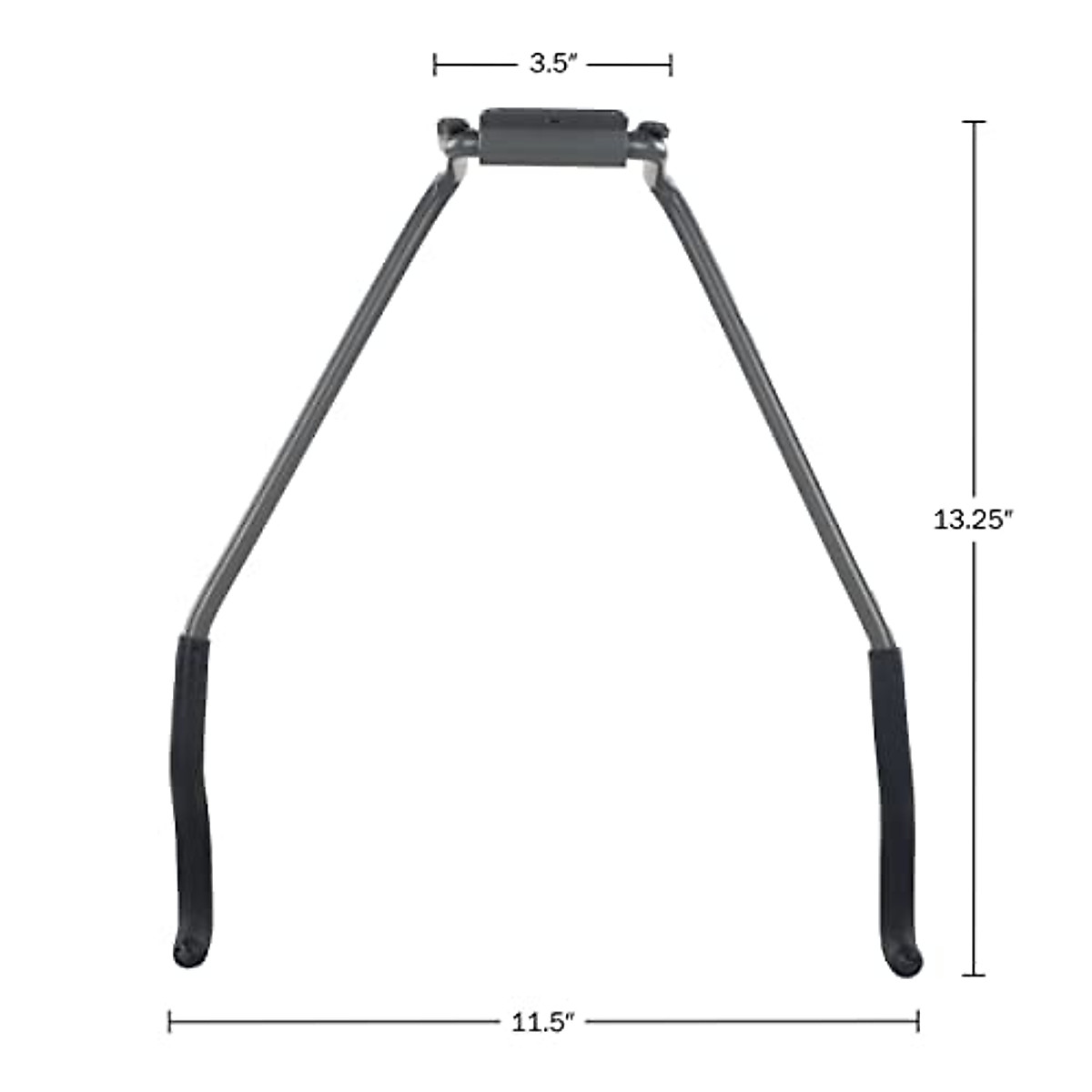 Stalwart Bike Wall Mount Set of 2 - EVA Foam Padded Bicycle Hooks - Flip-Up Garage Bicycle Rack Pair with 50lbs Capacity Each (Pack of 1)