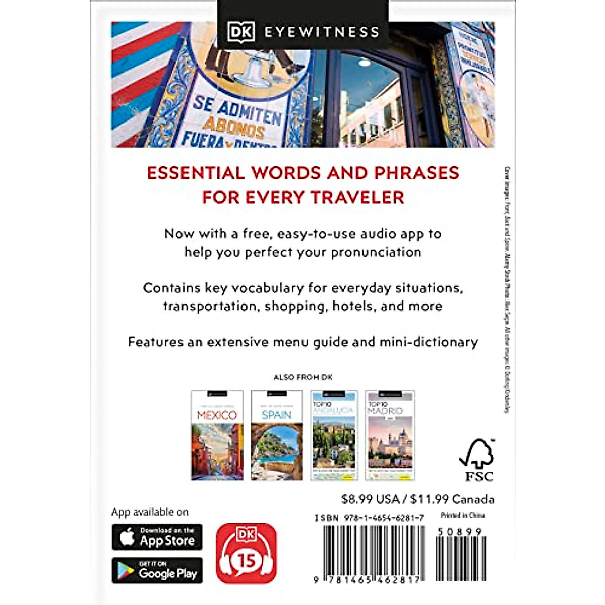 Eyewitness Travel Phrase Book Spanish (EW Travel Guide Phrase Books)