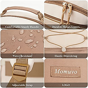 MOMUVO Classic Backpack for Women, Lightweight High School Bookbag for Teens Girls, Waterproof 15.6 Inch Laptop Bag with USB Charging Port for College Work Travel Trip