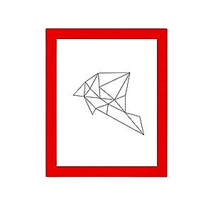 YinoniY Red 8x10 Picture Frame Made to Display Pictures 8x10 with Mat for Tabletop or Wall Decor Solid Wooden 10 inch, Red