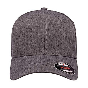 Flexfit mens Heatherlight Cap, Melange Dark Grey, Large-X-Large US