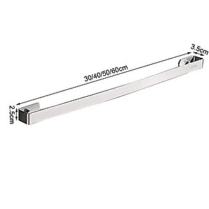 Towel Racks Towel Rack Towel Rails Wall Mounted Bath Towel Rack,Single Towel Rail for Bathroom Wall-Mounted Stainless Steel Towel Rail Rack Kitchen Towel Bar Rod/50cm Bath Towel Shelf Yearn for-60cm(S