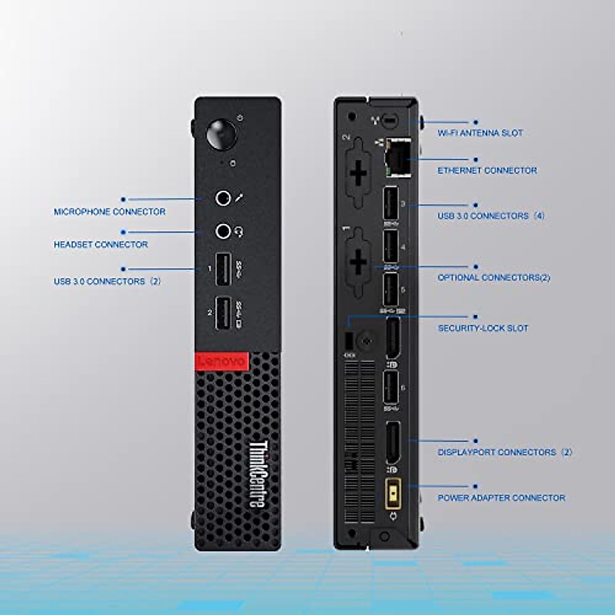 Lenovo ThinkCentre M710q Tiny Mini Desktop PC - Intel i5-6500T, 32GB DDR4 RAM,New 512GB NVMe SSD + 1TB SSD,Wireless Wi-Fi Bluetooth, Keyboard and Mouse,Windows 10 Pro (Renewed)
