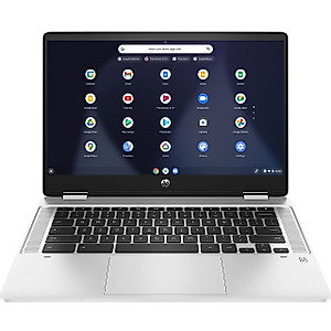 HP 2022 Newest X360 2-in-1 Chromebook 14" HD Touchscreen, Intel Celeron N4500(Up to 2.8GHz), 4GB DDR4 RAM, 32GB eMMC, WiFi, Bluetooth, Webcam, USB Type-C, Chrome OS, Silver