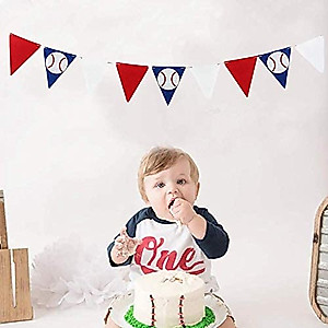 NSTaygate Baseball Flag Banner Decortaion Concessions Birthday Pennant Bunting Sports Party Supplies(Pennant)