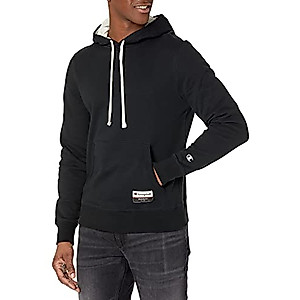 Champion Men's Authentic Originals Sueded Pullover Hoodie, Black, Large