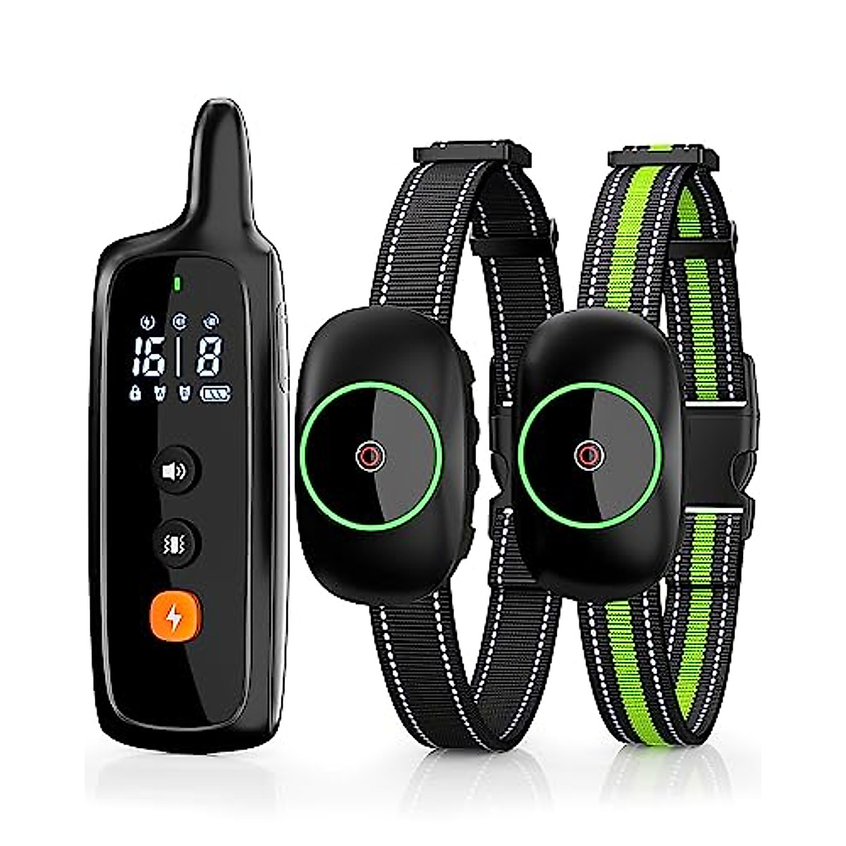 Dog Shock Collar for 2 Dogs, Dog Training Collar with Remote for Large Medium Small Dogs, Rechargeable E-Collar Waterproof Collars with 3 Training Modes, Range up to 3300Ft