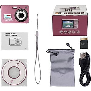 Digital Camera,2.4 Inch FHD Pocket Cameras Rechargeable 24MP Camera for Backpacking, 8X Digital Zoom Compact Cameras for Photography, sd Card 32GB