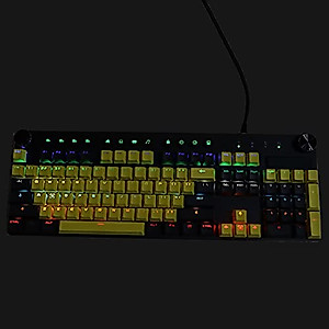 Mechanical Keyboard, N‑Key Rollover Suspension Keycap 104 Keys Ergonomic Mechanical Gaming Keyboard, for Computer Notebook PC Gamers