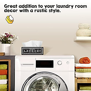 Laundry Dryer Sheets Holder Box Fabric Sheet Holder Farmhouse Dryer Sheet Dispenser Sheet Storage Container Laundry Room Decor