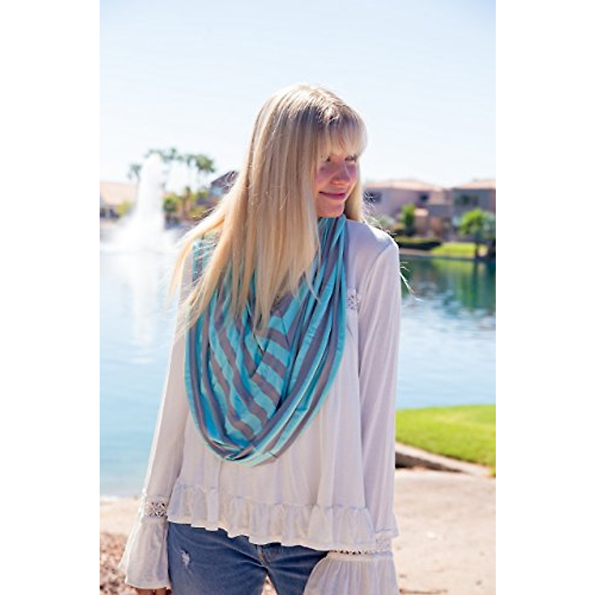 Carseat Canopy Cover | Stretch Jersey Fabric Doubles as a Convenient Breastfeeding or Shopping Cart Cover | Car Seat Canopy for Baby Girls and Boys!