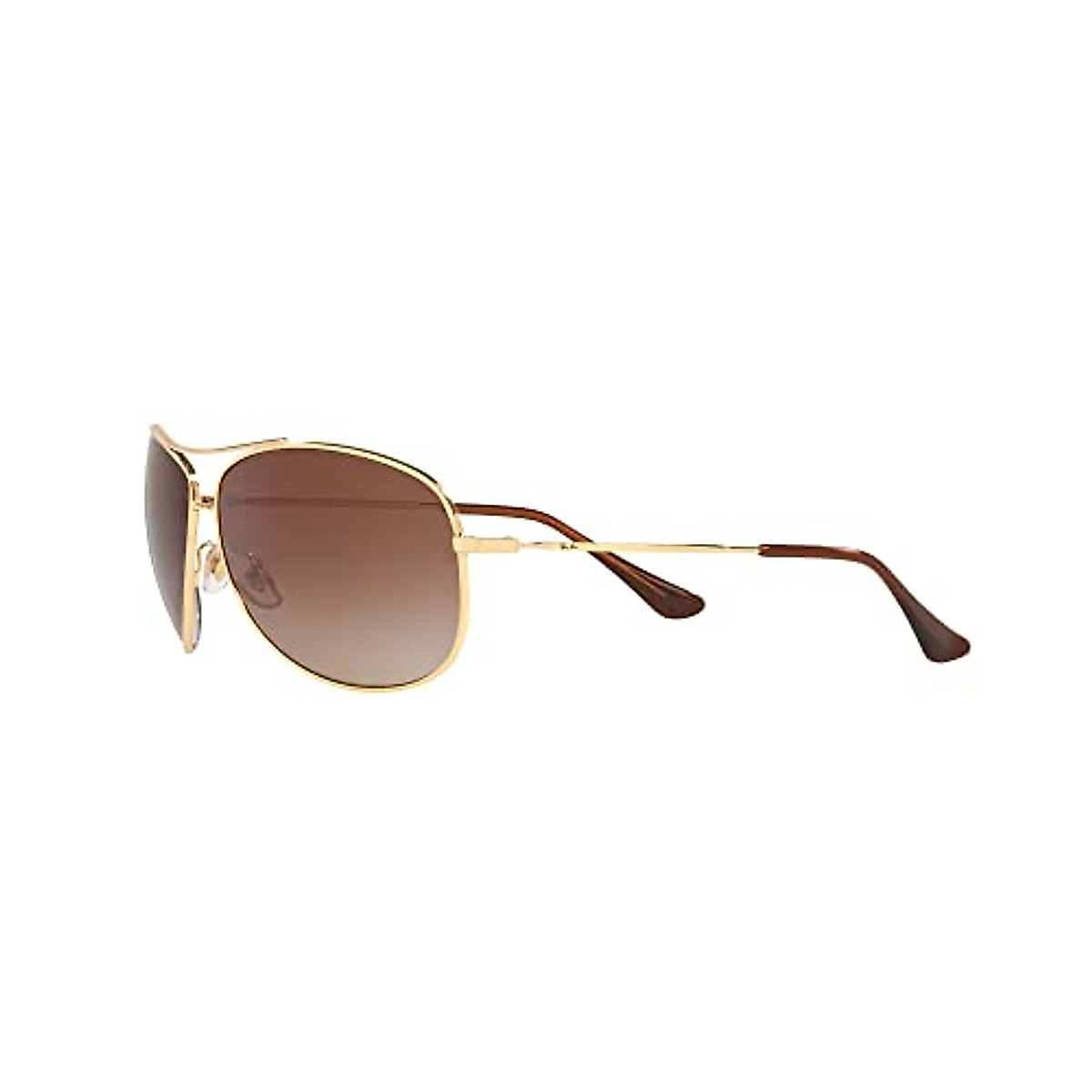 Ray-Ban RB3293 Metal Pilot Sunglasses, Gold/Dark Brown Gradient, 63 mm