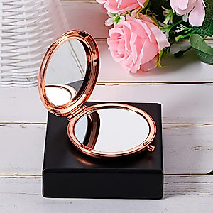 To My Wife Gifts from Husband Valentine's Day Gifts for Women Compact Mirror Christmas Stocking Stuffers for Wife Anniversary Birthday Gift Makeup Pocket Mirror for Wedding Mother Day Engagement