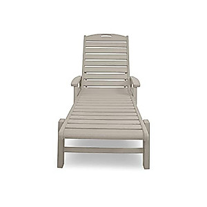 Yacht Club Chaise with Arms - Stackable (Sand Castle)