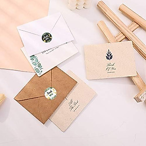 Thank You Baby Shower Sticker, Jungle Safari Thank You Stickers,Green Gold Wild Animals Birthday Party Label Sticher Decorations