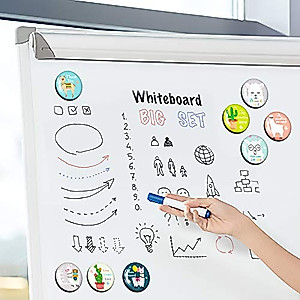 MORCART 30PCS Inspirational Magnets, Llama Cactus Motivational Magnets for Refrigerator Cute Animal Magnets for Fridge Classroom Whiteboard Locker Office