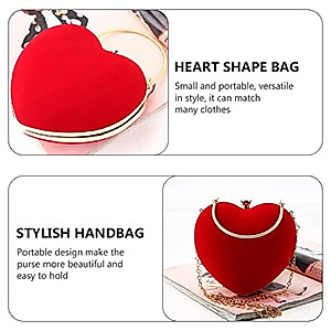 1pc Clutch Party Tote Pouch Elegant Without Storage Chain Portable Shoulder Shape Banquet Evening Handmade Handbag Wedding Girls Purse Gifts Red Mini Capacity Bag Women Lady Large