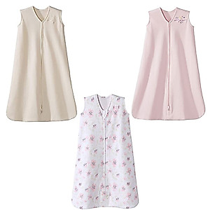 HALO 100% Cotton Baby Sleepsack Wearable Blanket Bundle Set of 3, Baby Girl, X-Large