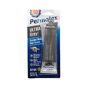 Permatex 82194 Ultra Grey Rigid High-Torque RTV Silicone Gasket Maker, 3.5 oz.