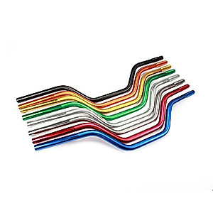 USTPO Motorcycle Handlebar 7/8" 22mm Cafe Racer Handlebars Drag Bars Universal For Cafe Race Bobber Motocross Dirt Pit Bike ATV Ebike Mini Bike Orange