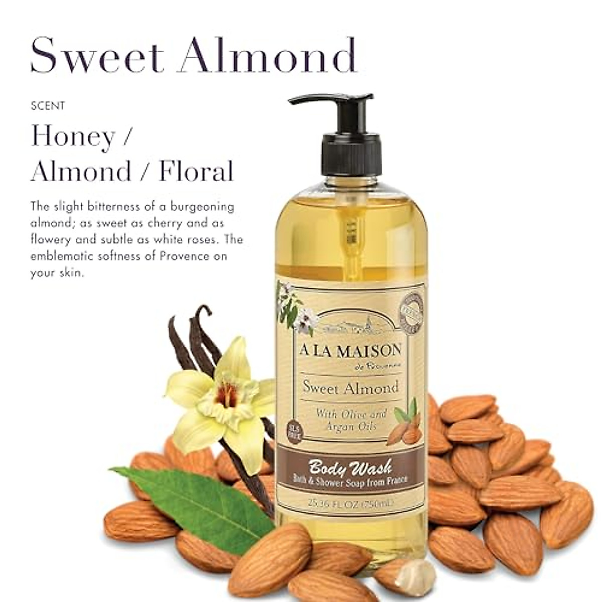 A LA MAISON Body Wash - Sweet Almond - 25.36 fl oz