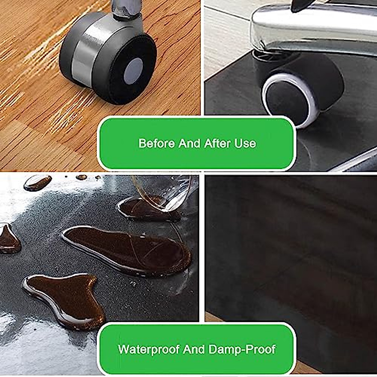 Office Chair Mat for Hard Floor,Plastic Floor Mat,Floor Protector Mat,47INX47IN,27.5INX55IN,23.6INX31.5IN,Transparent Anti-Slip,for Home and Office Use,0.02"/0.04"/0.06"/0.08"/0.12",Waterproof (Size