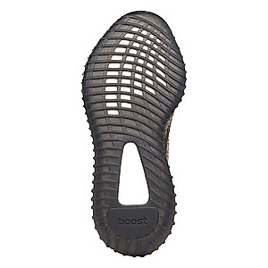 adidas Men's Yeezy Boost 350 V2 Sneakers, Carbon Beluga/Steeple Gray/Solar Red, 10 M US