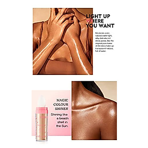 2 Pack Polvo De Hadas, Body Brightens the Natural Three-dimensional Face Blusher Patting Polvo De Hadas Powder Highlighter Makeup. (01# White moonbeam)